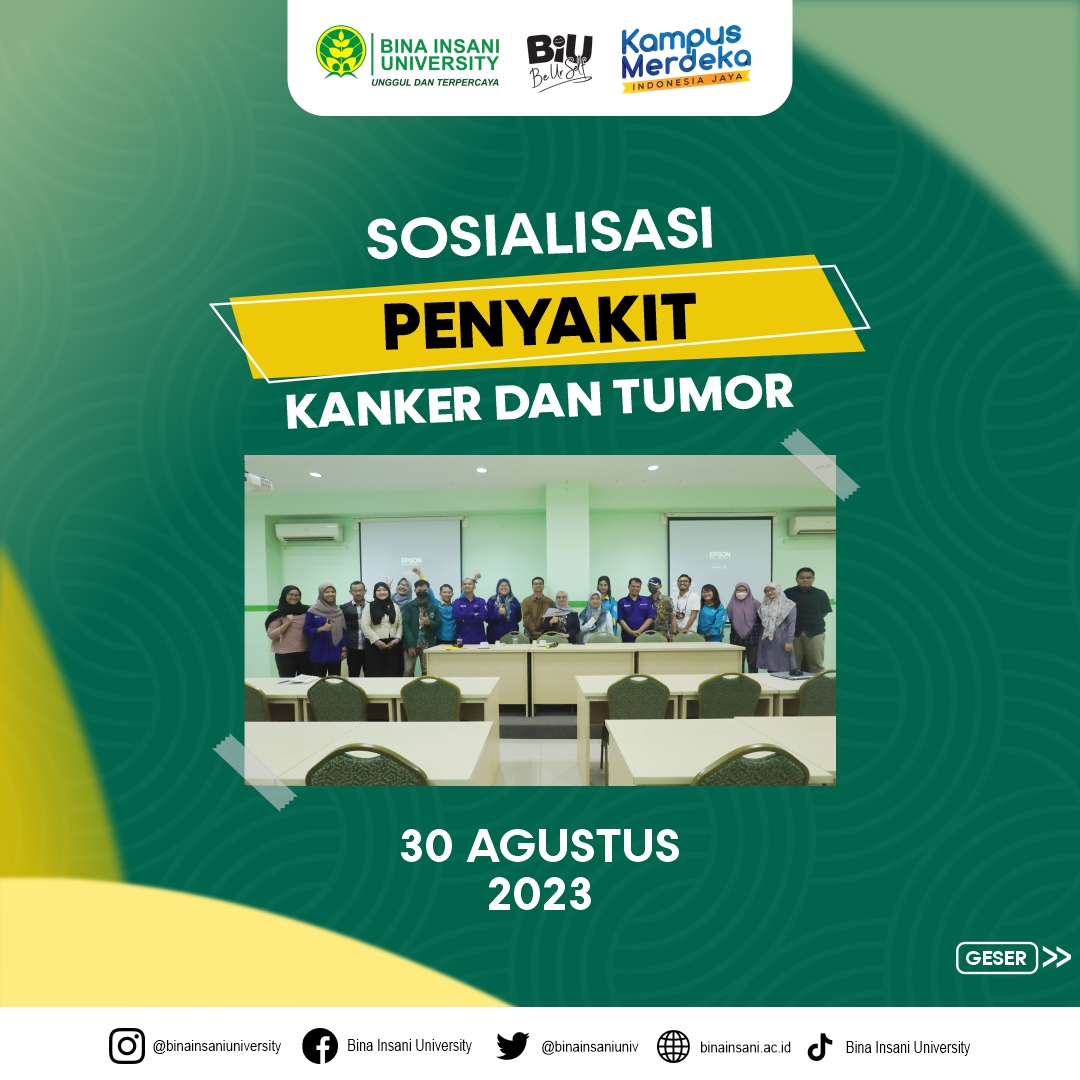SOSIALISASI PENYAKIT KANKER DAN TUMOR – Universitas Bina Insani
