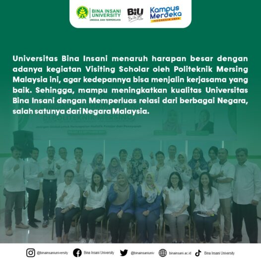 VISITING SCHOLAR PROGRAM - POLITEKNIK MERSING MALAYSIA – Universitas ...