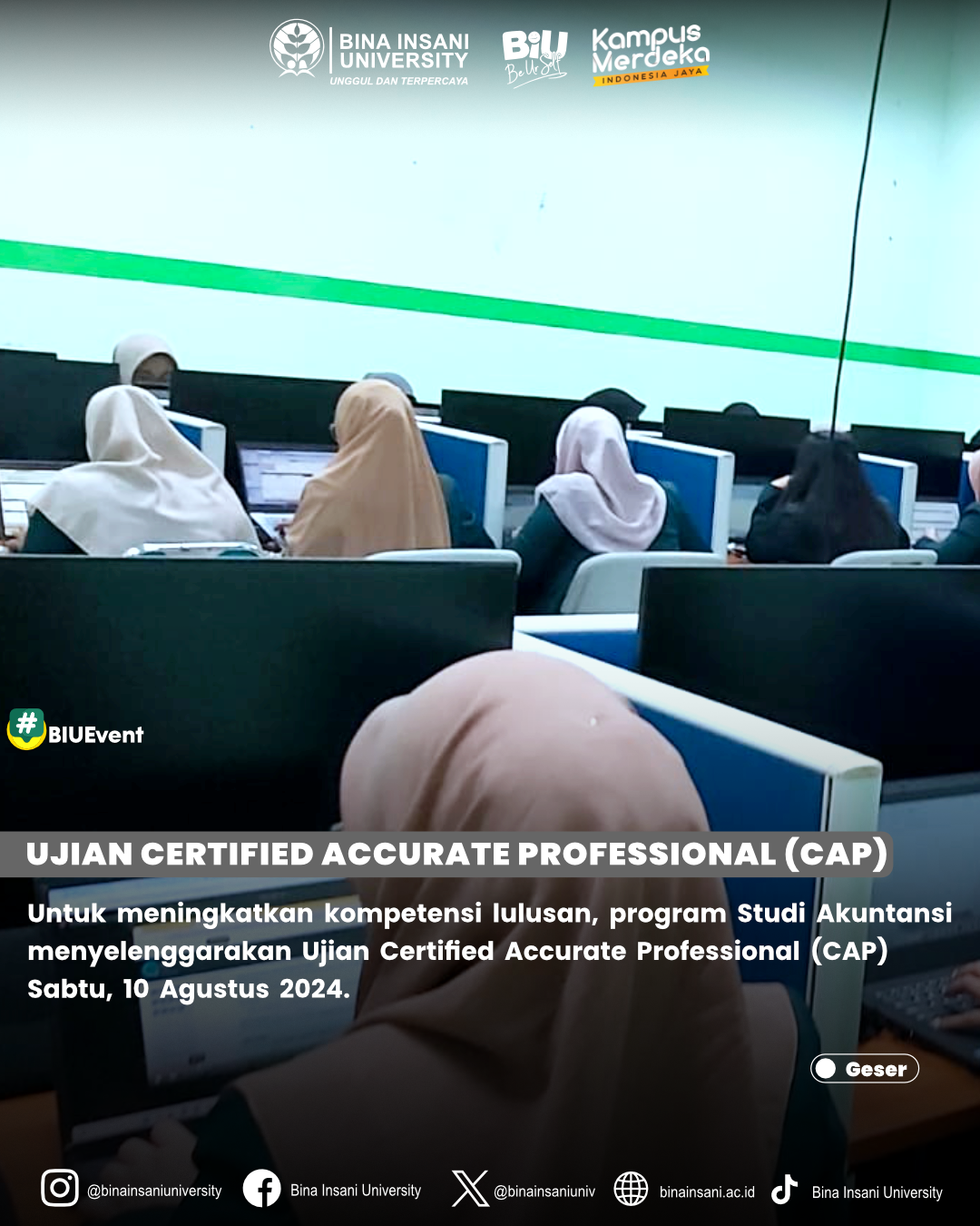 Program Studi Akuntansi FEB Universitas Bina Insani Gelar Ujian ...