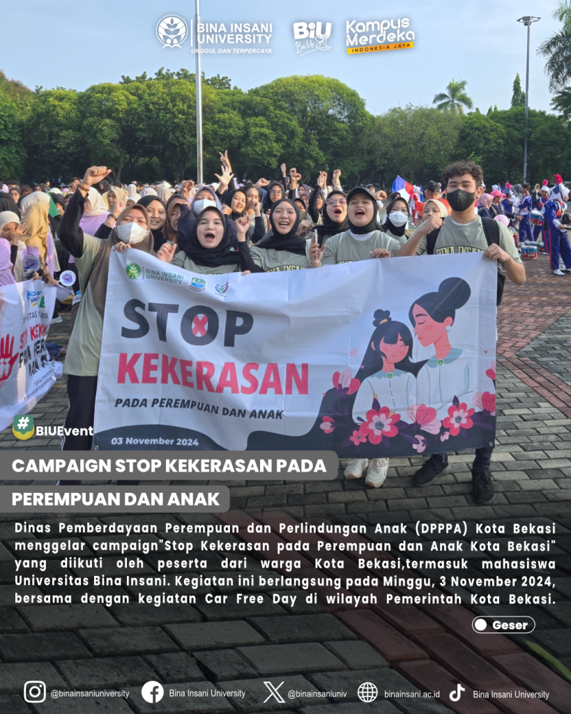 Kampanye "Stop Kekerasan pada Perempuan dan Anak" di CFD Kota Bekasi ...