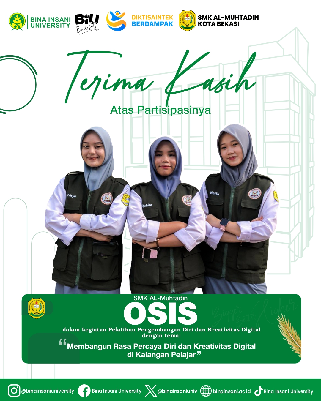 SMK Al-Muhtadin Gelar Pelatihan Pengembangan Diri dan Kreativitas ...