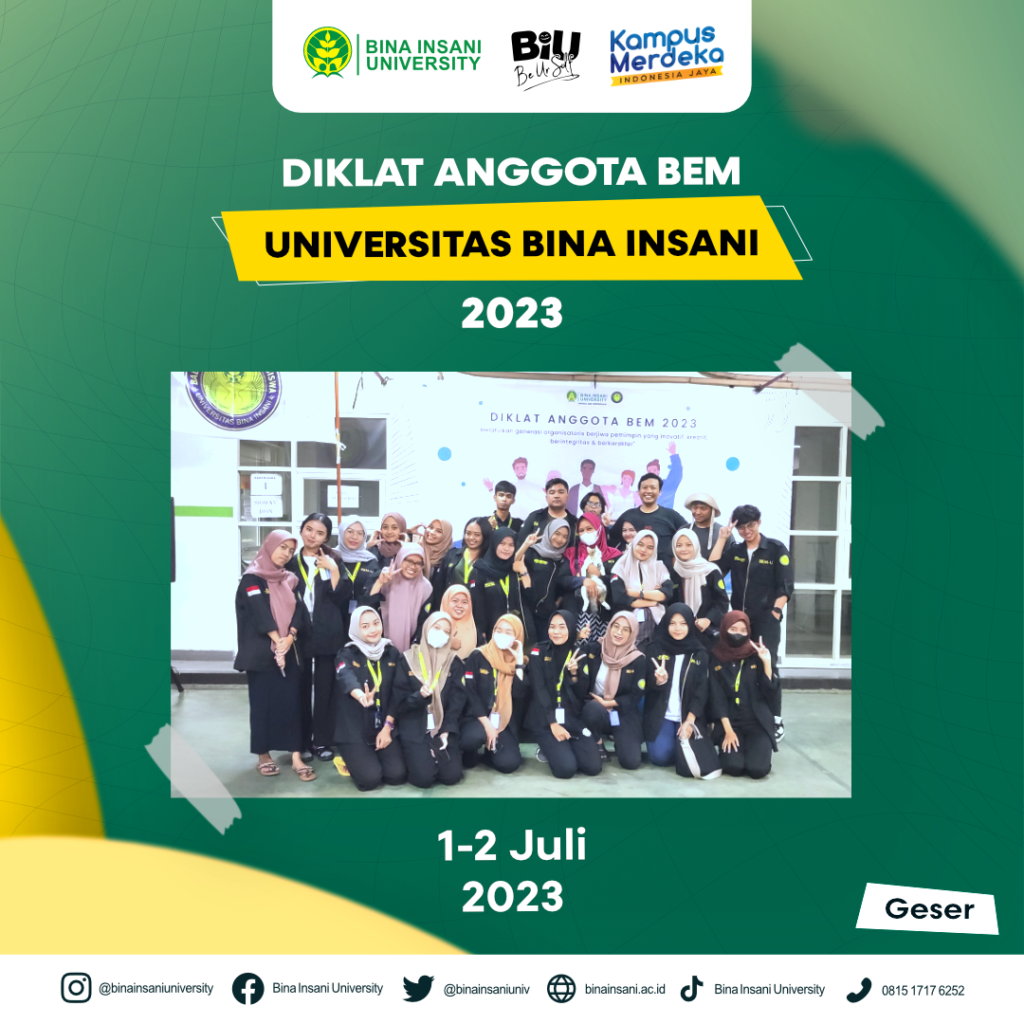 PENDIDIKAN DAN PELATIHAN - BEM UNIVERSITAS BINA INSANI – Universitas ...