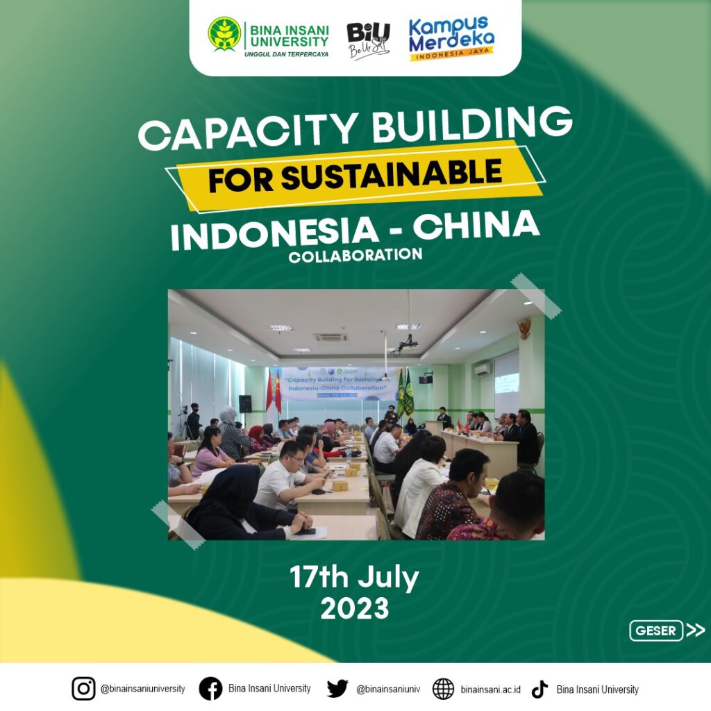 Capacity Building For Sustainable Indonesia - China Collaboration ...