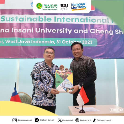 MoU Signing between Bina Insani University and Cheng Shiu University ...