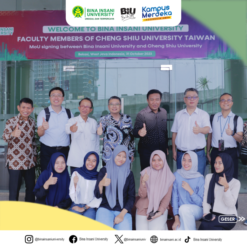 MoU Signing between Bina Insani University and Cheng Shiu University ...