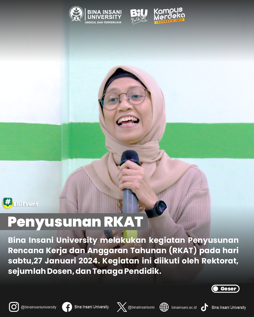 Workshop Penyusunan RKAT – Universitas Bina Insani